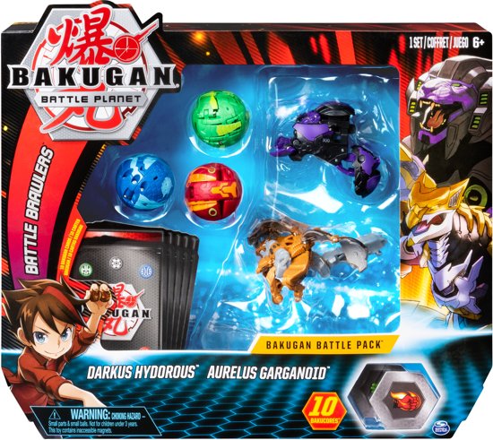 Bakugan Battle Pack 5 Pack - Drakus Hydorous Aurelus Garganoid